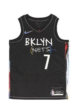 Nike Nba Brooklyn Nets Durant City Edition Jersey - Black