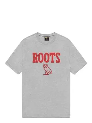 OVO Roots Athletics Owl T-shirt - Heather Grey
