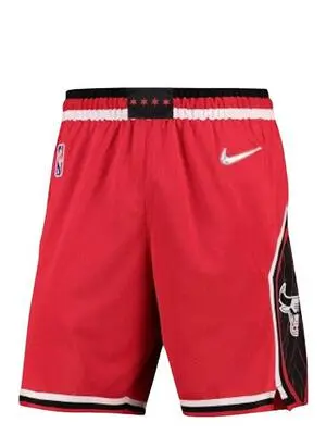 Nike Nba Chicago Bulls City Edition Drifit Swingman Shorts - University Red/black/white
