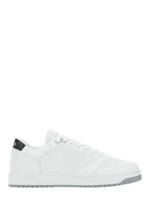 Prada Round Toe Sneakers - White/black