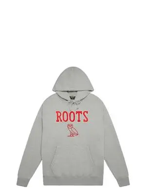 OVO Roots Athletics Owl Hoodie - Heather Grey