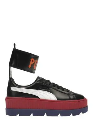 PUMA Ankle Strap Sneakers - Puma Black/puma White/redbud