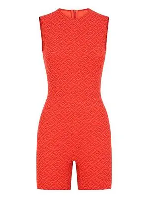Fendi X Skims Sleeveless Mid Thigh Bodysuit - Georgia