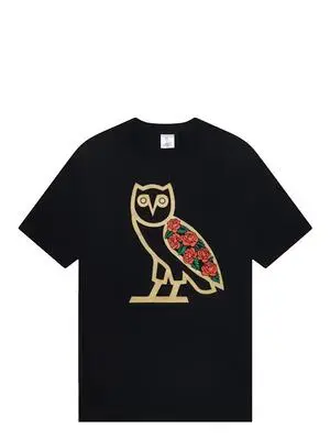 OVO Rose Owl T-shirt - Black