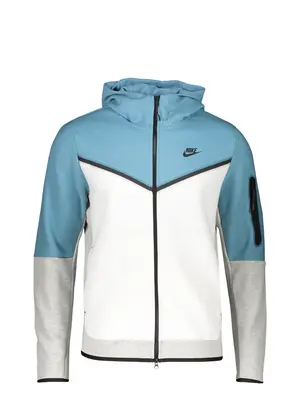 Nike Sportswear Tech Fleece Fullzip Hoodie Light Blue/white/grey