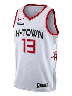 Nike Nba Houston Rockets James Harden Jersey - White