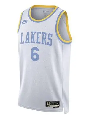 Nike Nba Los Angeles Lakers Drifit Swingman Jersey - White/baby Blue/yellow