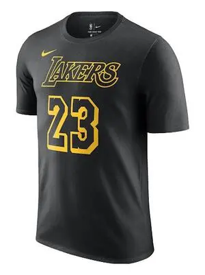 Nike Nba Lakers Lebron James Tee Shirt - Black