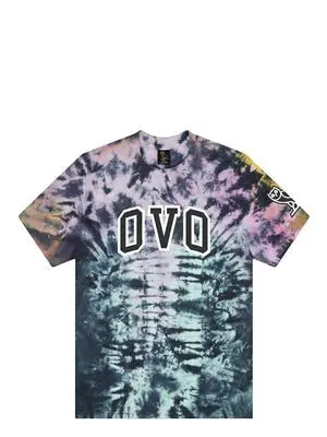 OVO Tie Dye Arch Tee Shirt - Blue