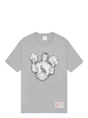 OVO Tyson Money Mike T-shirt - Heather Grey