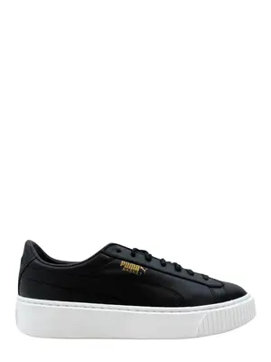 PUMA Basket Platform Core Sneakers - Puma Black/gold