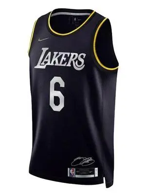Nike Nba L.a. Lakers Lebron James Mvp Swingman Jersey - Black