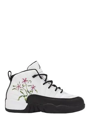 JORDAN Jordan 12 Retro Floral Sneakers White/black/vivid Green