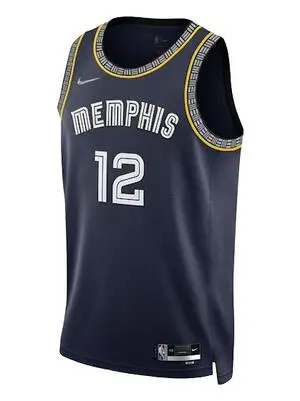 Nike Nba Memphis Grizzlies Morant City Edition Swingman Jersey - Navy Blue