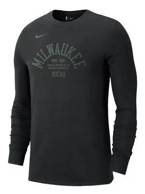 Nike Nba Milwaukee Bucks Courtside Longsleeve - Green
