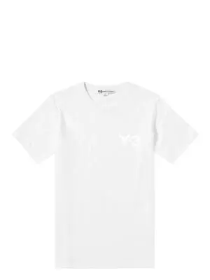 Adidas Y3 Logo Tee Shirt - White