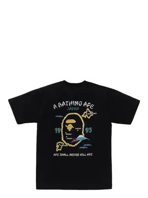 A BATHING APE Japan Exclusive Japan Souvenir #2 Tee Shirt - Black