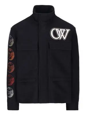 Off-White Moon Phase Varsity Jacket - Sierra Leone