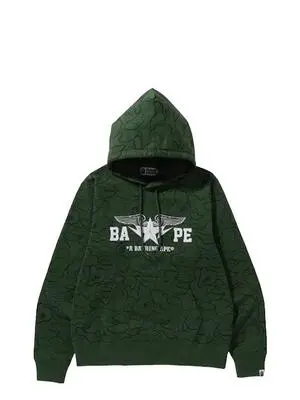 A BATHING APE Happy New Year Military Hoodie - Green