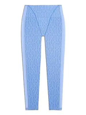 Adidas Ivy Park Mesh Monogram Tights - Light Blue/bright Blue