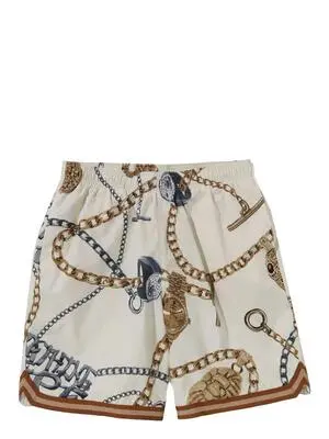 A BATHING APE Jewels Print Shorts - Ivory