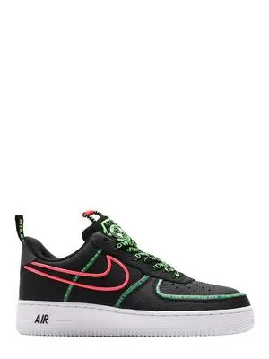 Nike Air Force 1 Low '07 Worldwide Pack - Black/flash Crimson/green Strike