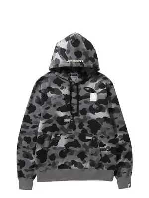 A BATHING APE Grid Camo Pullover Hoodie - Black
