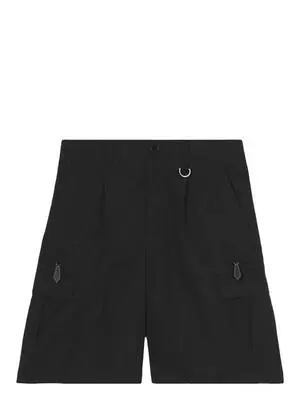 Burberry Cotton Gabardine Cargo Shorts - Black