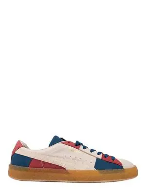 PUMA Suede Crepe Patch Sneakers - Peyote/intense Blue/intense Red