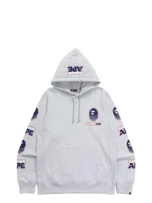 BAPE Graphic Pullover Hoodie - Gray