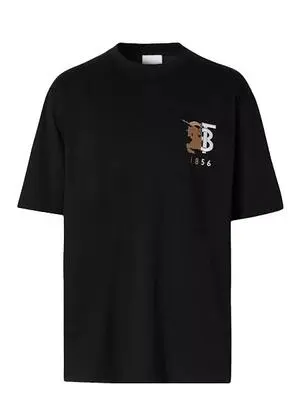 Burberry Contrast Logo T-shirt - Black