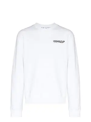 OFF-WHITE Logo Print Crewneck Sweatshirt
