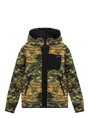 Burberry Printed Down Jacket - Dark Fern Green