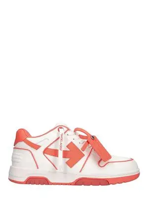 Off-White Out Of Office Low Sneakers - White Coral Red