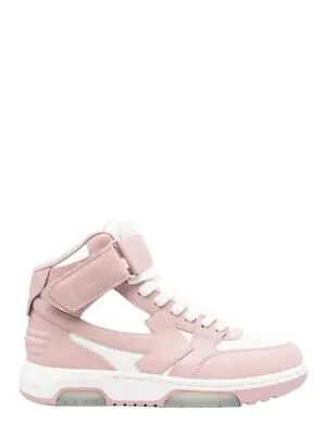 Off-White Out Of Office Mid-top Sneakers - White/pink