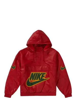 Supreme Nike Leather Anorak - Red