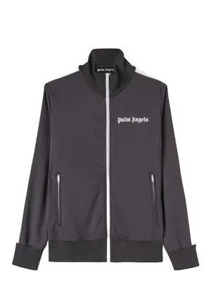 Palm Angels Classic Track Jacket - Dark Grey/off White