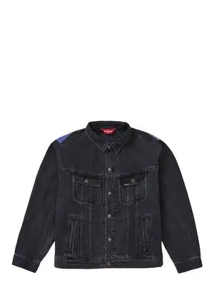 Supreme New York Painted Trucker Jacket - Black