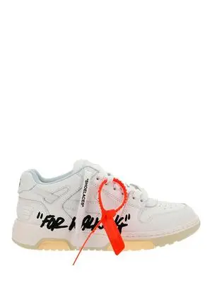 Off-White Out Of Office Low Sneakers - For Walking White Black