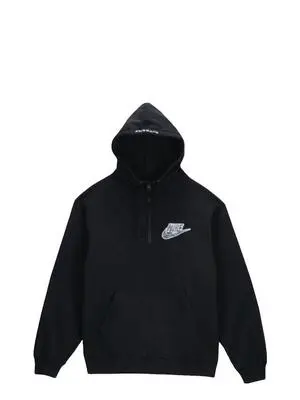 Supreme Nike Half Zip Hooded Sweatshirt - Black