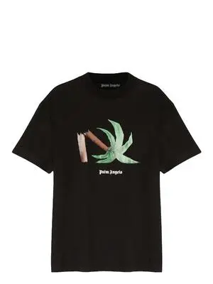 Palm Angels Broken Palm T-shirt - Black/green