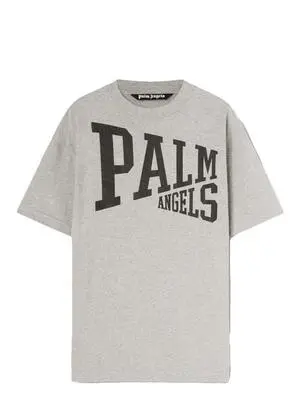 Palm Angels College T-shirt - Grey/black