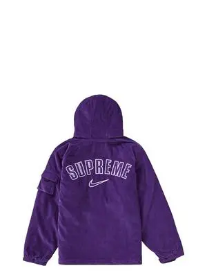 Supreme Supreme Nike Arc Corduroy Hooded Jacket Purple