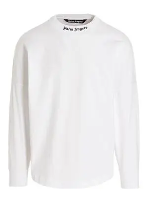 Palm Angels Classic Longsleeve Logo T-shirt - White
