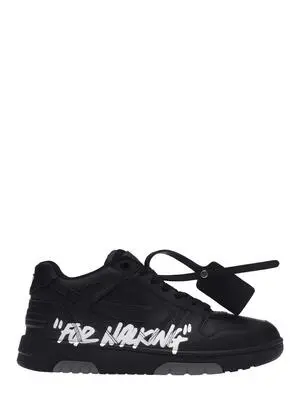 Off-White Out Of Office Ooo For Walking Low Top Sneakers - Black/white