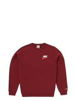 Supreme Nike Crewneck Sweatshirt Burgundy