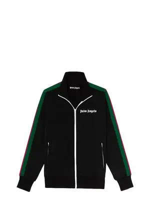 Palm Angels College Zip Up Track Jacket - Black/green