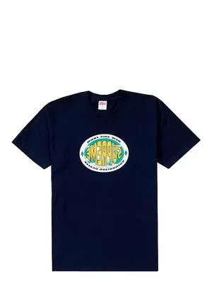 Supreme New Shit Tee Shirt - Navy Blue