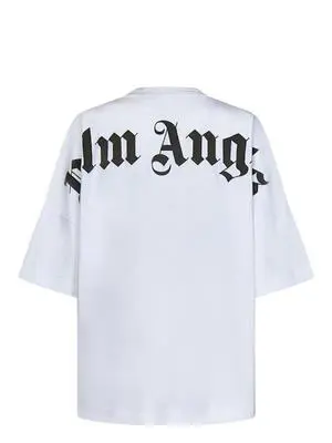Palm Angels Classic Logo Short Sleeve T-shirt - White/black