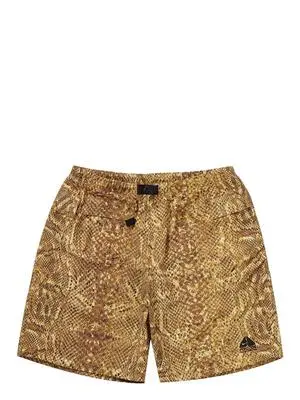 Supreme Nike Acg Nylon Trail Short - Gold Snakeskin